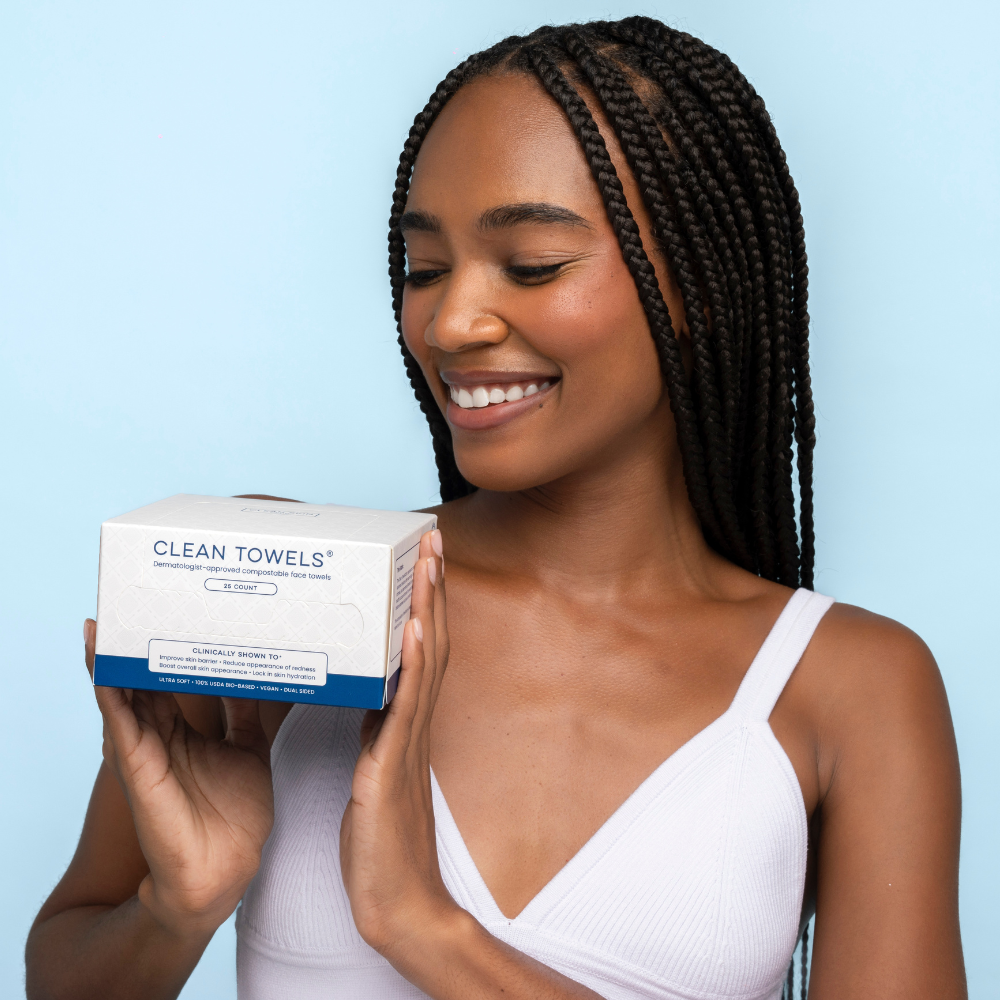 Clean Towels 25 Count | Hygienic & Soft Face Towels – Clean Skin Club