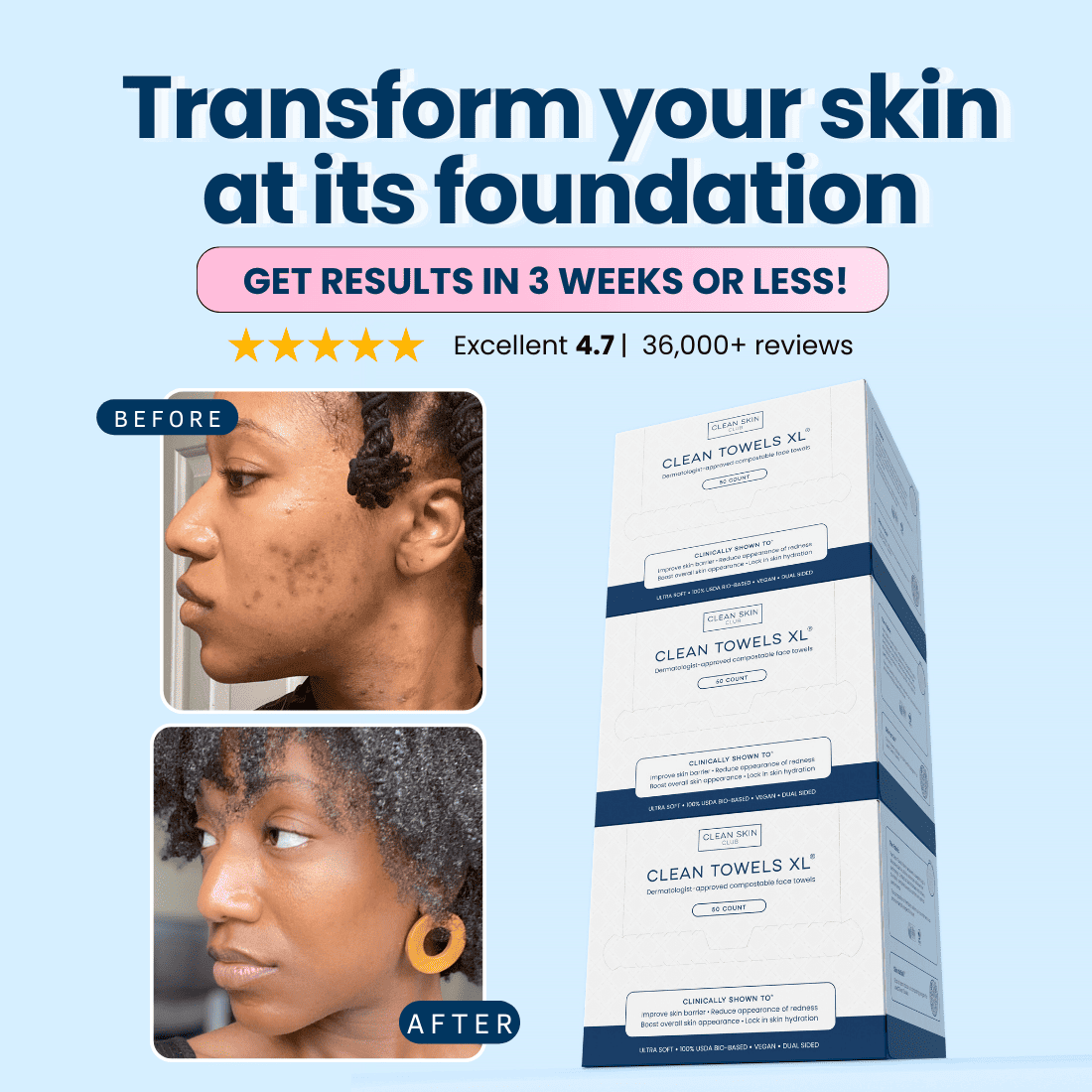 Try Clean Skin Club - One Time Offer