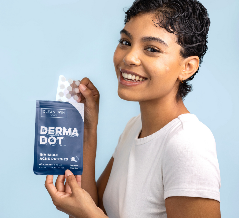 DermaDot Invisible Pimple Patches – Clean Skin Club