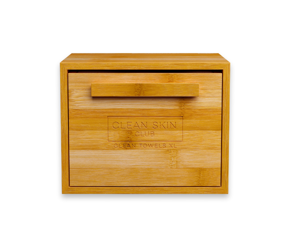 Luxe Bamboo Box with Drawer – Clean Skin Club